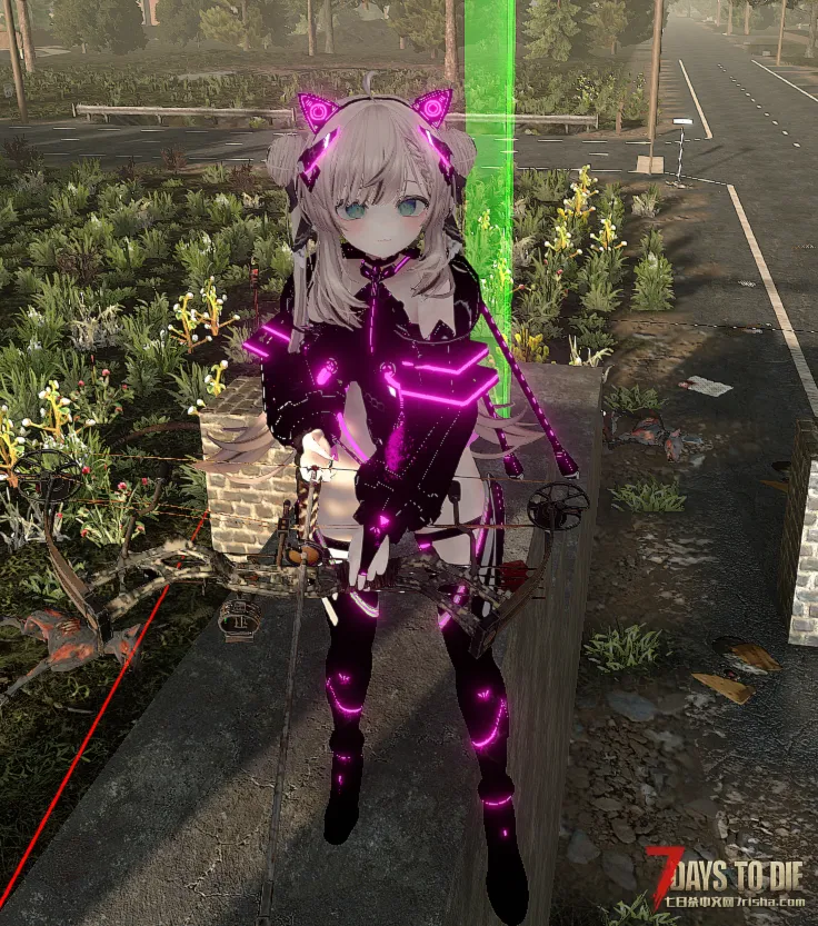 VRoid Mod 恶堕战斗员 Manuka EvilFall Outfit - 角色模型 - 七日杀中文网