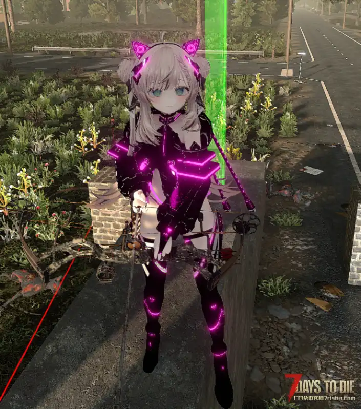 VRoid Mod 恶堕战斗员 Manuka EvilFall Outfit - 角色模型 - 七日杀中文网