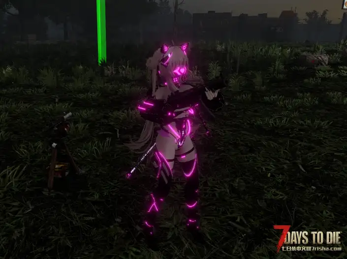 VRoid Mod 恶堕战斗员 Manuka EvilFall Outfit - 角色模型 - 七日杀中文网