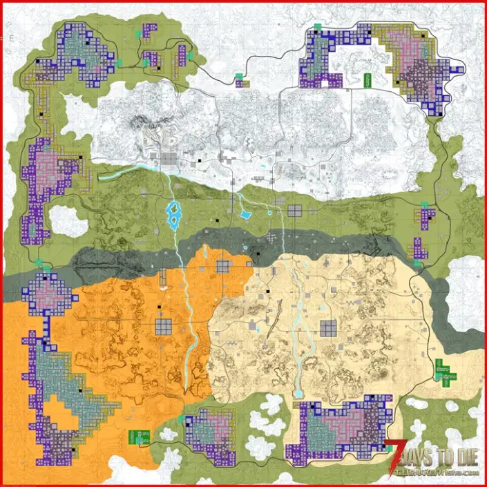 【Navezgane10K地图】A21纳维兹甘10k扩展版 - 地图&建筑预制件 - 七日杀中文网